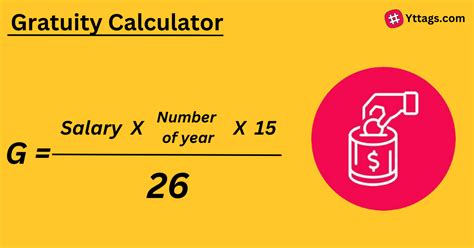 Gratuity Calculator Calculate Gratuity Online For 2024 Yttags