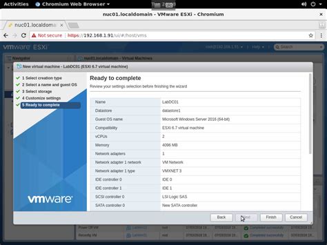 Installing The First Two Domain Controllers In The VMware ESXi Lab Environment Scott
