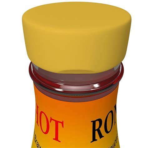 매운 소스 병 2 3d 모델 19 Max Obj Ma Lwo C4d 3ds Free3d