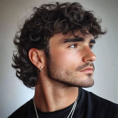 The Curly Hair Mullet A Bold Look For Men Types Of Curly Mullets