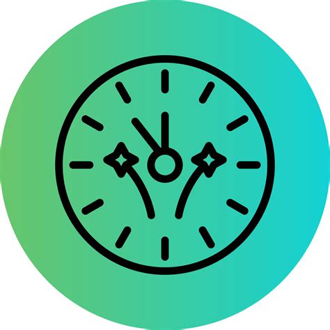 New Year Clock Vector Icon Design 23335144 Vector Art At Vecteezy