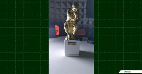 Ace Attorney Thinker Clock Statue By Agasas Workshop Download Free Stl Model