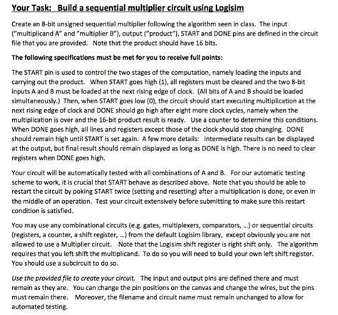 Solved Here Is The Link To The Logisim File