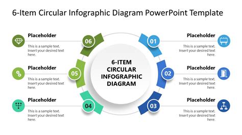 Cover Slide 6 Item Circular Infographic Template Slidemodel