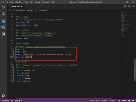 4 使用hexo Github 建站 时 使用 Hexo D 命令异常：you Should Configure Deployment Settings In Configyml