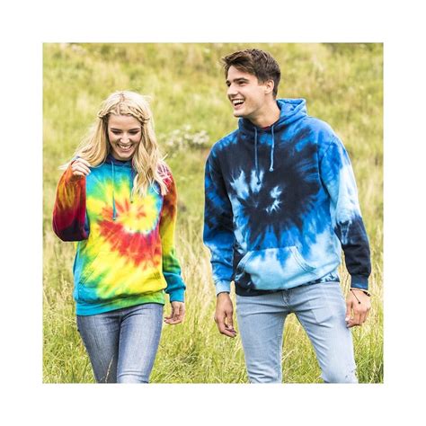 Rainbow Tie Dye Hoodie Mens From Tshirtgrill Uk