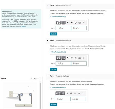Solved Learning Goal If The Blocks Are Released From Rest