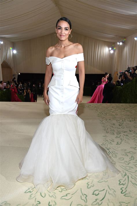 Alexandria Ocasio Cortezs Brother Vellies Dress At Met Gala Ps Fashion