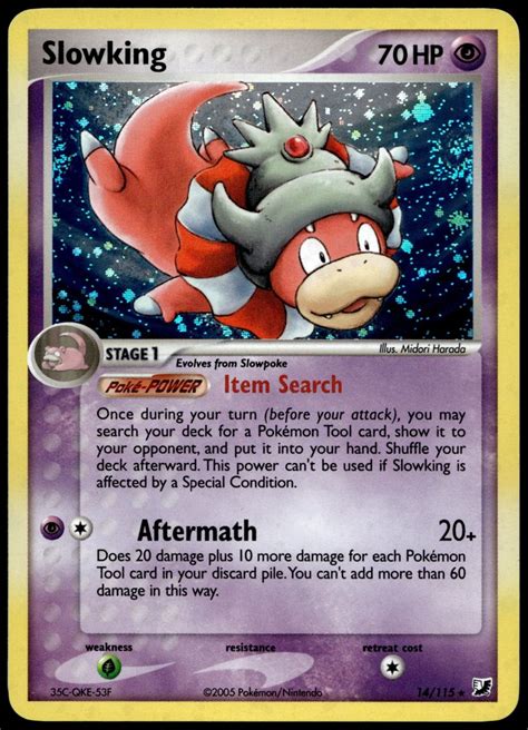Slowking 14115 Holo Pokémon Ex Unseen Forces Ab 1 Gebraucht In