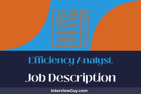 Efficiency Analyst Job Description Updated For 2025 Efficiency Analyst Job Description Updated For 2025