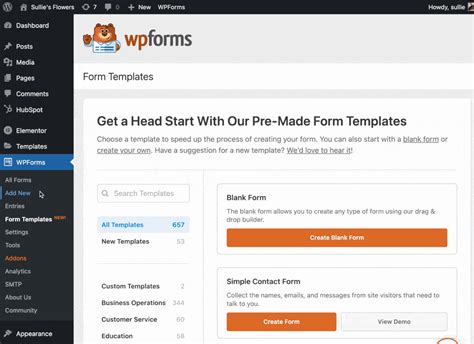 Us Custom Form Template