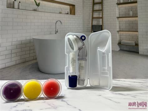 [서나의 언박싱] 해외여행 필수품 듀벨 여행용샤워기 사용 후기 네이버 블로그