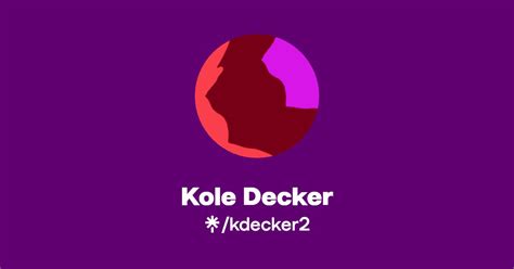 Kole Decker Instagram Linktree