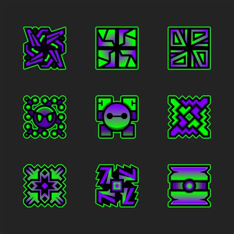 Geometry Dash Cube Icons