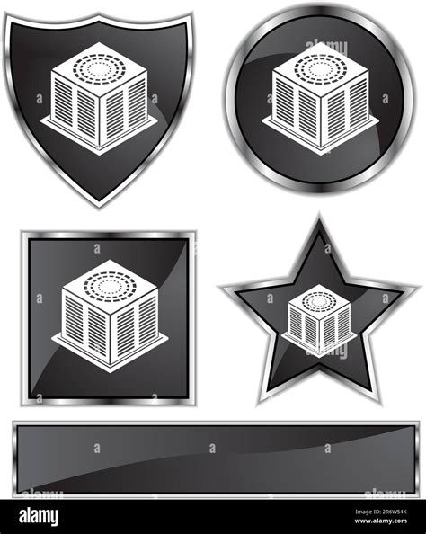Air Conditioner In Black Satin And Chrome Buttons With Star Shield