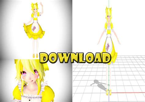 Mmd Fnaf Chica Modeldl Especial 200subs By Yukihazuki308 On Deviantart