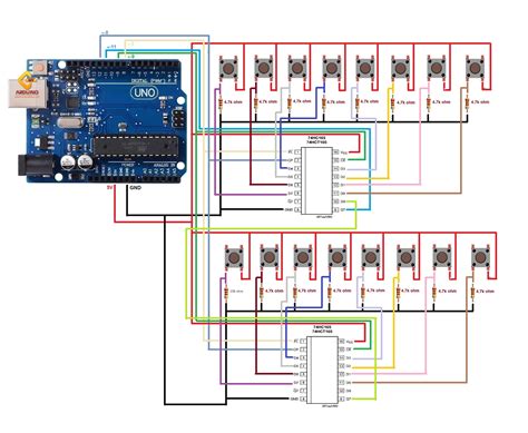 สอนใช้งาน Arduino Ic 74hc165 หลายตัว ขยายขา Digital Input ขาย Arduino