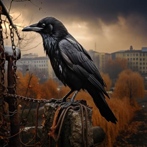 Crow Wild Life Photography Hdr 4k Premium Ai Generated Image