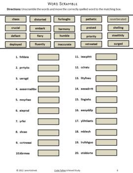 Code Talker Novel Study Digital Version By Literature U TPT