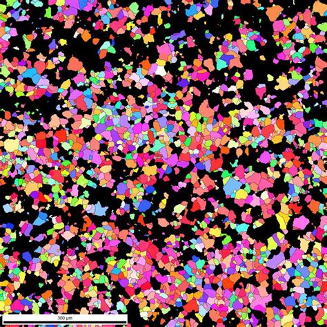 Ebsd Maps 800 µm X 800 µm Of The Recrystallized Grains In Annealed H