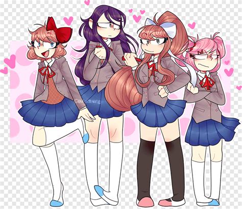 Fan Art Video Games Doki Doki Literature Club Doki Doki Png Pngegg