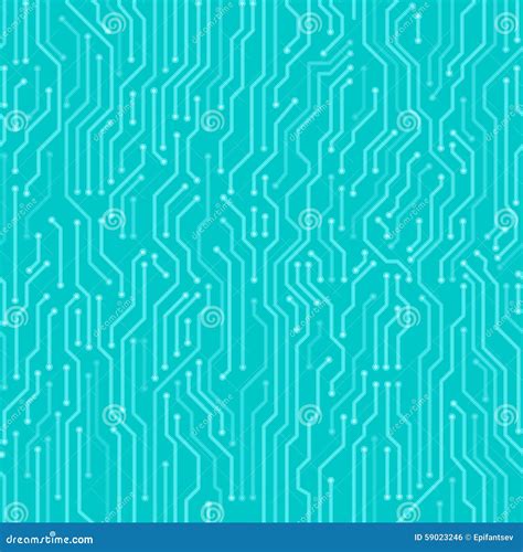 Circuit Board Seamless Background Stock Vector Illustration Of Engineering Tech 59023246