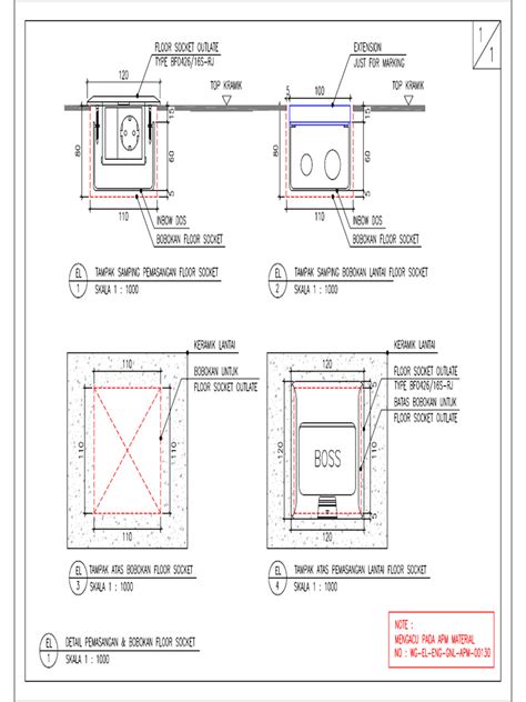 Detail Prinsip Pemasangan Floor Socket Outlate Pdf