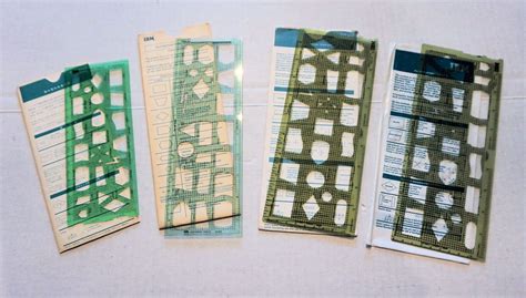 Vintage Original Ibm Flowchart Hipo Templates Lot Of 4 4639981291