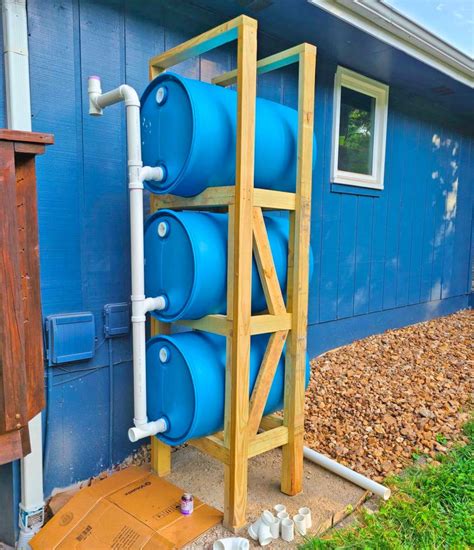 This Stacked Rain Barrel System Helps You Collect Rain Water For Your Garden