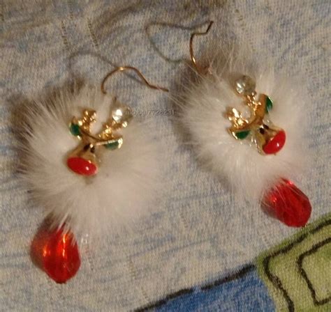 Коледни обеци за подарък Дамско бижу Естествени материали Бижута Берковица Модни луксо