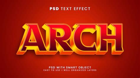 Premium Psd Arch Editable Text Effect Style Template
