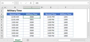 Military Time In Excel Google Sheets Automate Excel