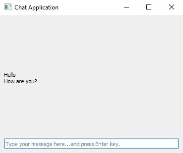Python Chat Application With PyQt Messaging Interface