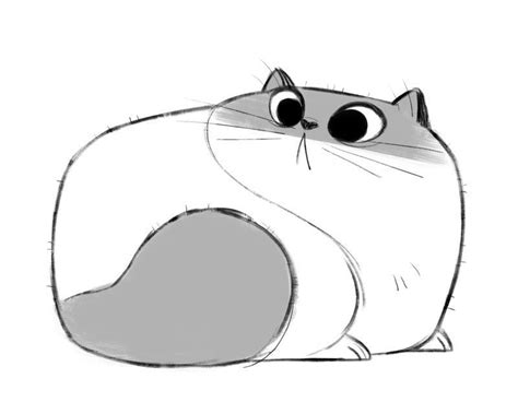 682 Cat Loaf Cat Drawing Cute Cat Drawing Cats Illustration