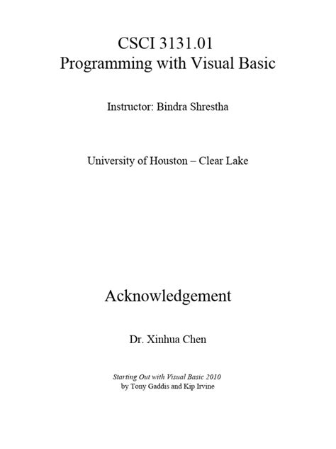 Vb Chapter 1 Pdf Computer Programming Programming