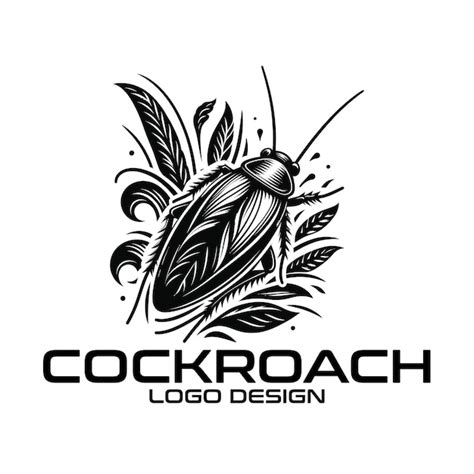 Cockroach Vector Logo Design Premium Vector