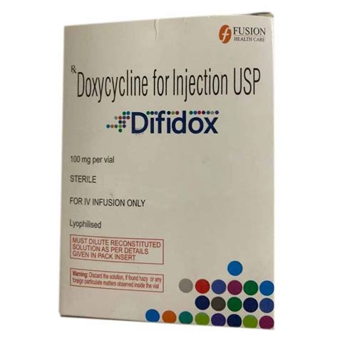 100mg Doxycycline Usp Injection At ₹ 120 Vial Nathupur Gurgaon Id 25590166662
