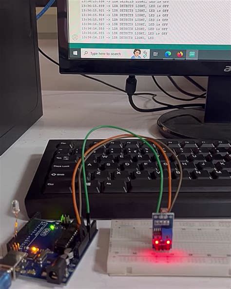 Vadeendra Karanam On Linkedin Ldrsensor Led Arduinouno Embedded Electronics 100dayschallenge