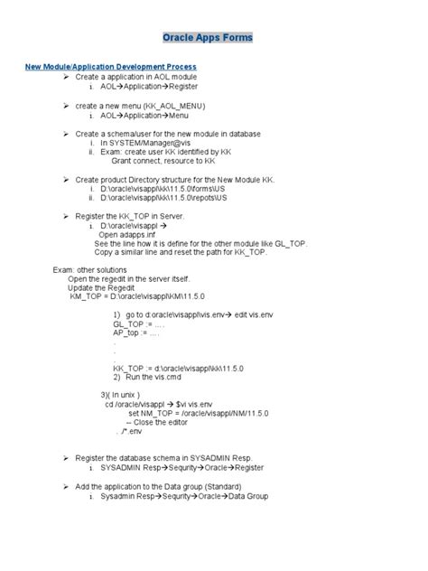 Apps Work Shop Pdf Oracle Database Parameter Computer Programming