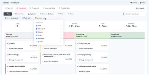 Task Board Scoro Help Center