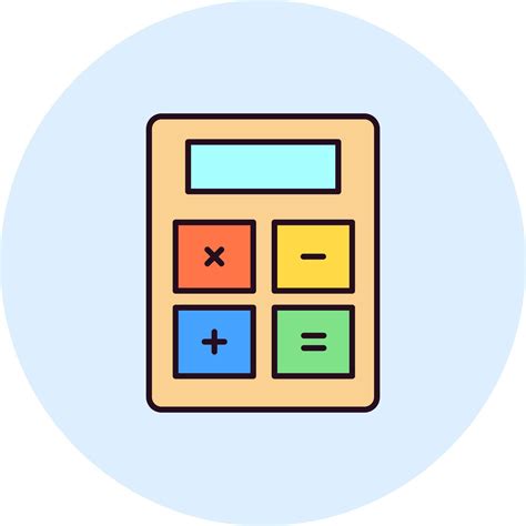 Calculator Vector Icon Vector Art At Vecteezy