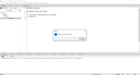 C Project In Codelite Not Compiling Null Makefile Stack Overflow