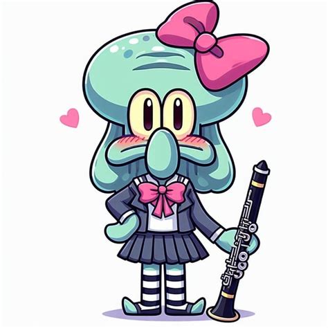 Anime Girl Squidward Rspongebob