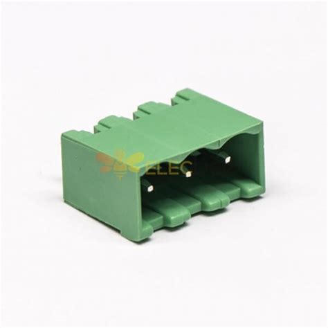 Elecbee Terminal Block Straight Through Hole Pluggable Connector With Pcb Mount