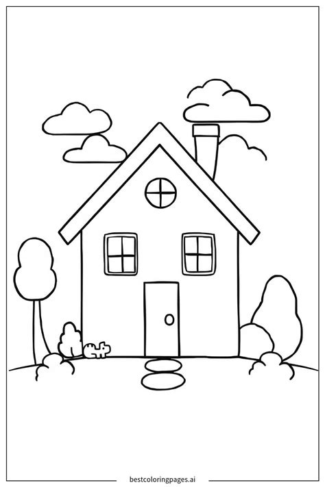 26장의 집 색칠공부（무료 Pdf 및 Png 인쇄용）