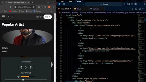 Muhammad Muaz Ahmed On Linkedin Webdevelopment Spotifyclone Html Css Projectreveal