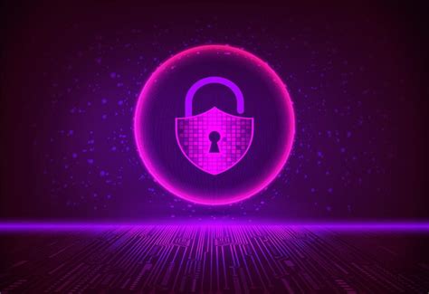 premium vector padlock digital security