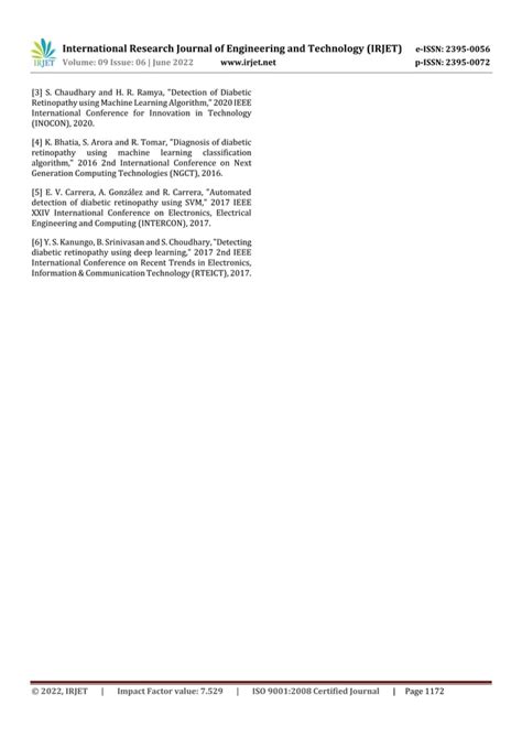 Detection Of Diabetic Retinopathy Using Convolutional Neural Network Pdf