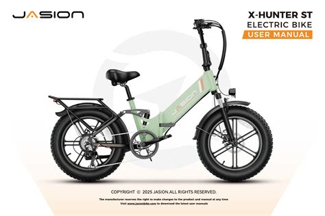 Jasion X Hunter St Electric Bike User Manual