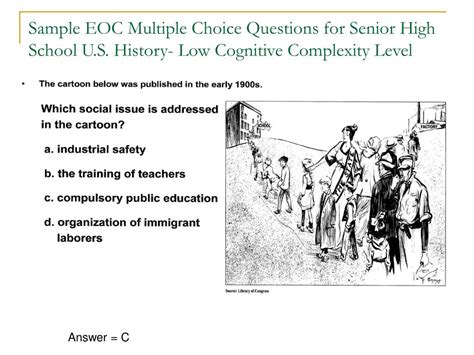 Ppt End Of Course Exam Eoc For 11 Th Grade United States History